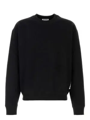 JIL SANDER Cotton Sweatshirt - Black