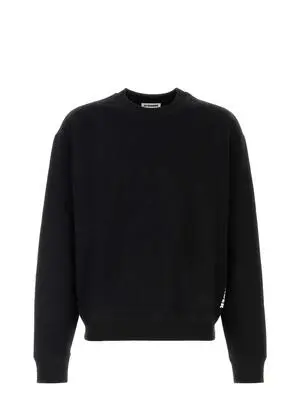 JIL SANDER Cotton Sweatshirt - Black