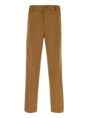 Moncler Camel Cotton Pant - Brown