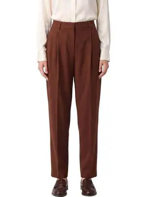 FABIANA FILIPPI Fabiana Filippi Wide Leg Stretch Cotton Trousers With Jewel Detail