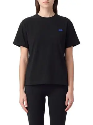 JIL SANDER Cotton T-shirt With Embroidered Logo - Black