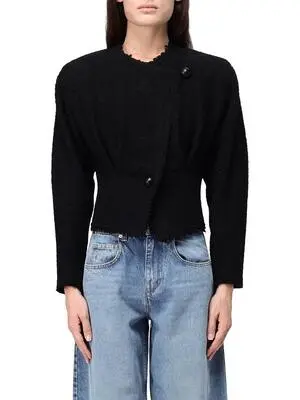 Isabel Marant Étoile Double-breasted Virgin Wool Blazer With Asymmetric Hem - Black
