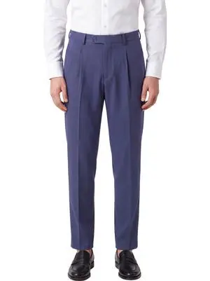 Giorgio Armani Tailored Pleated Trousers - Blue