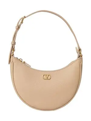 Valentino Garavani Vlogo Signature Calfskin Mini Hobo Bag - Pink