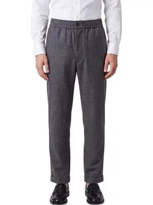 Giorgio Armani Slim Fit Virgin Wool And Cashmere Trousers - Black