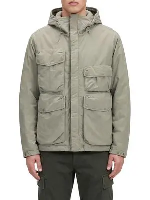 C.P. COMPANY T-flatt Padded Goggle Recycled Nylon Windbreaker - Grey