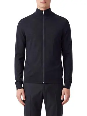 Paul Smith Zip-up Cardigan - Black