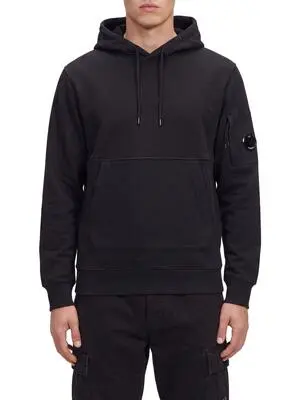 C.P. COMPANY Cotton Hoodie With Kangaroo Pocket - Charcoal