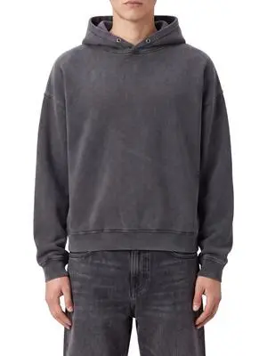 SUNFLOWER Relaxed Fit Cotton Hoodie With Dropped Shoulders - Grey