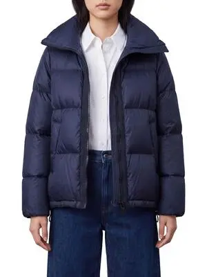 Sacai X Carhartt Wip Short Waterproof Technical Nylon Down Jacket - Navy