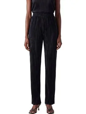 FORTE_FORTE Pleated Jersey Trousers - Black