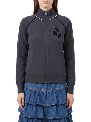 Isabel Marant Étoile Zip-up Sweatshirt - Charcoal