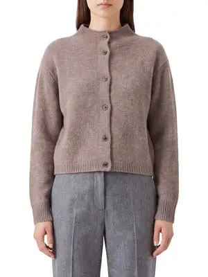 LISA YANG Button-detailed Cardigan - Brown