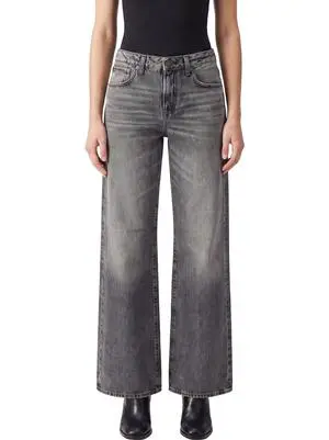 R13 Wide Leg Jeans - Black