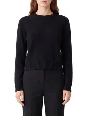 LISA YANG Crew Neck Sweater - Black