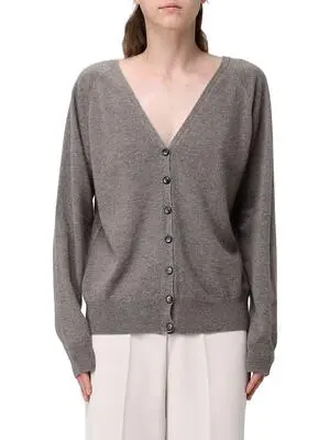 LISA YANG Lisa Yang Pure Cashmere Relaxed Fit V-Neck Cardigan Beige