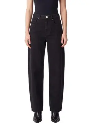 Isabel Marant Étoile Isabel Marant Oriane High-Waisted Baggy Jeans Black