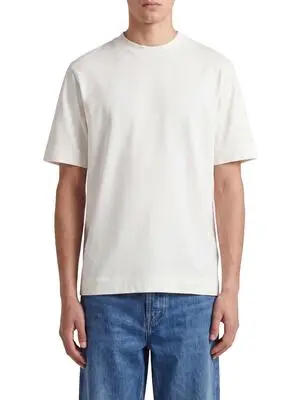 Emporio Armani Basic Short-sleeved Crewneck T-shirt In Pure Cotton White