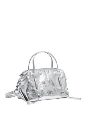 Bimba Y Lola Mini Leather Lolita Bag - Silver