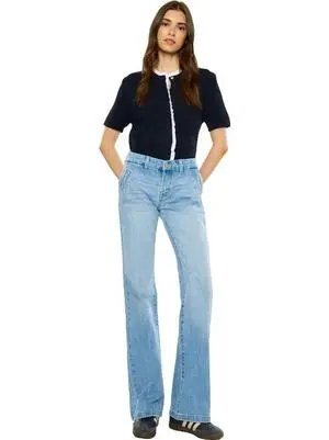 KANCAN Azalea Low Rise Bootcut Jeans - Medium Light