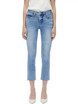 BAYEAS Raw Hem Crop Skinny Jeans - Lonely