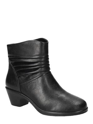 EASY WORKS BY EASY STREET Bess Faux Leather Ankle Boot - Black