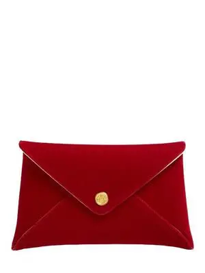 ALTUZARRA Medallion Velveteen Envelope Clutch