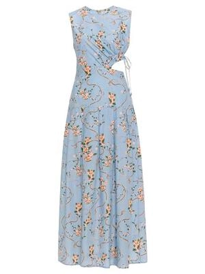 Agua Bendita Otoño Navegante Midi Dress - Blue