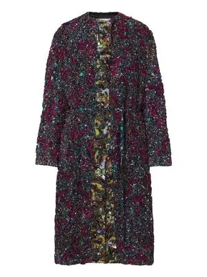 Dries Van Noten Embellished Embroidered Coat - Multicoloured