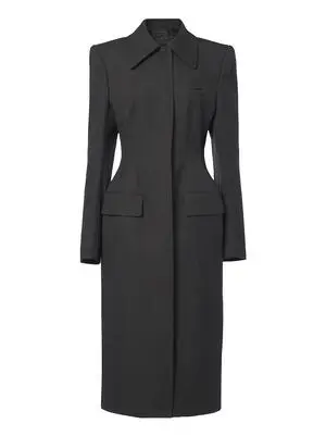 MUGLER Wool Coat - Grey