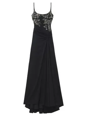 ALEXANDER MCQUEEN MCQUEEN Sleeveless Evening Dress With Floral Embroidery