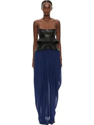 CHRISTOPHER ESBER CHRISTOPHER ESBER Bellona Moulded Leather Belted Skirt