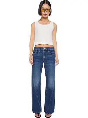 MOTHER The Lil' Bookie Twist Sneak Did You Bring Me Anything? Jeans - Blue