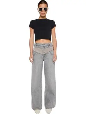 MOTHER Snacks! The Mix Double Dip Nerdy Rocky Road Pants - Grey