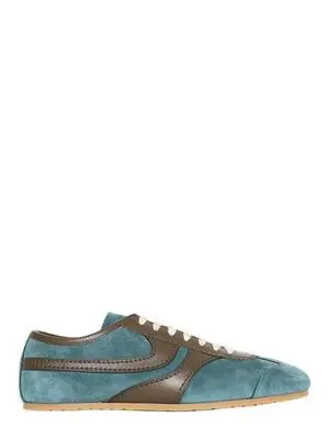 Dries Van Noten Suede Lace-up Sneakers - Turquoise