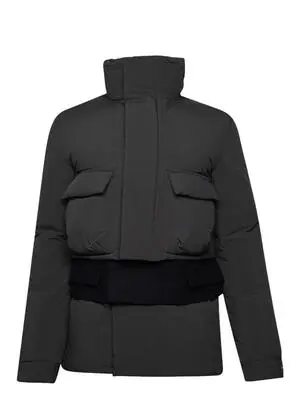 Sacai Layered Puffer Jacket And Navy - Khaki