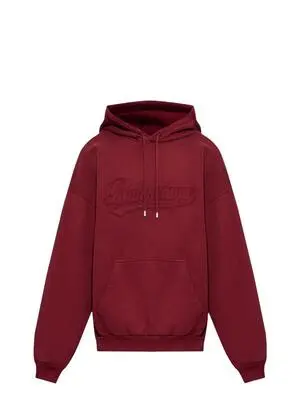 Balenciaga Regular Fit Hoodie Burgundy - Red