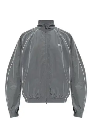 Balenciaga Track Jacket With Contrast Piping - Grey