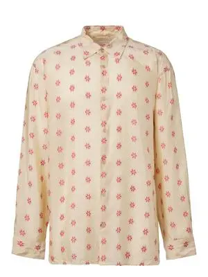 Dries Van Noten Floral Jacquard Shirt - Beige