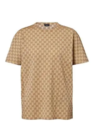 Gucci Gg Cotton Jersey T-shirt - Beige