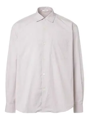 THE ROW Vanja Striped Cotton Shirt - White