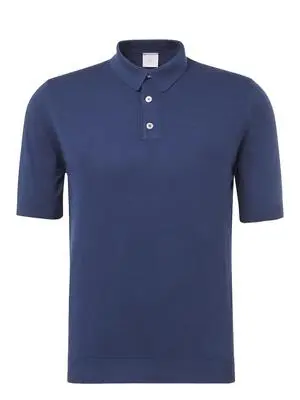 Eleventy Cotton Polo Shirt - Blue