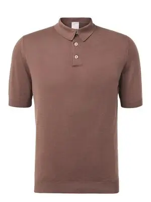 Eleventy Cotton Polo Shirt - Brown