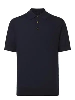 Arch4 Mr Ascot Cashmere Polo Shirt - Blue