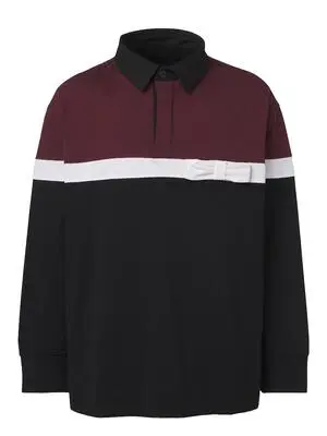 Simone Rocha Bow-detail Cotton Polo Shirt - Black