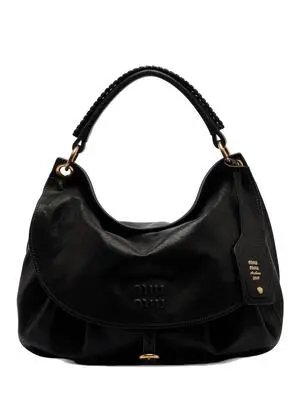 Miu Miu Rendez‑vous Leather Top-handle Bag - Black