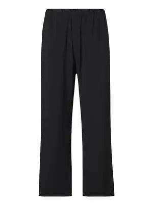 THE ROW Pascale Wool Twill Wide-leg Pants - Black