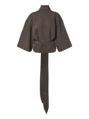 Jacquemus Havana Tie-detail Wool Top - Grey