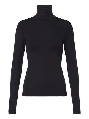 RÓHE Knitted Wool Turtleneck Sweater - Black