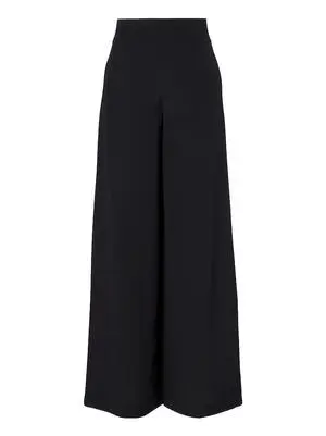 JOSEPH Rihani Silk Crêpe Wide-leg Pants - Black